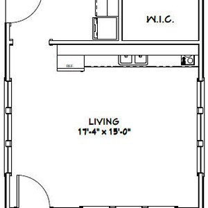18x30 House -- 1-bedroom 1-bath -- 540 Sq Ft -- PDF Floor Plan ...