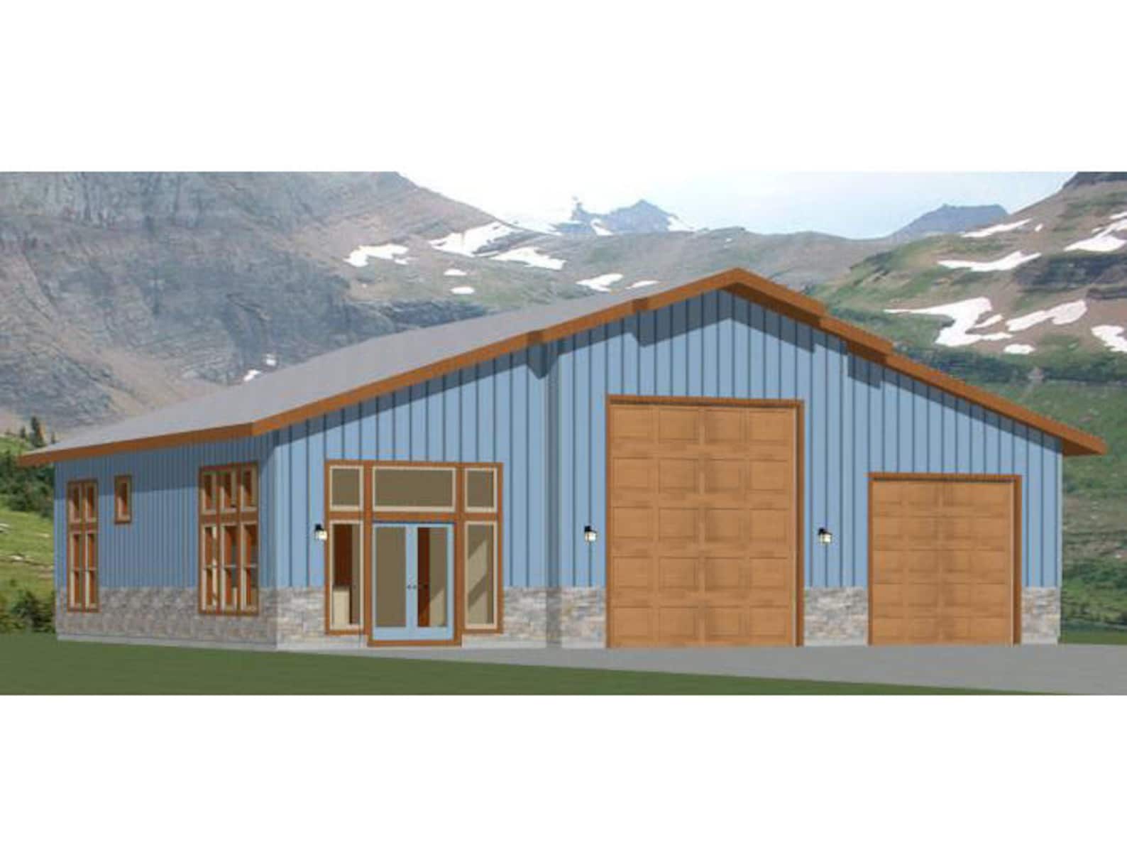 50x48 Garage 1 BR 1 BA PDF Floor Plan 2274 Sq Ft - Etsy Canada