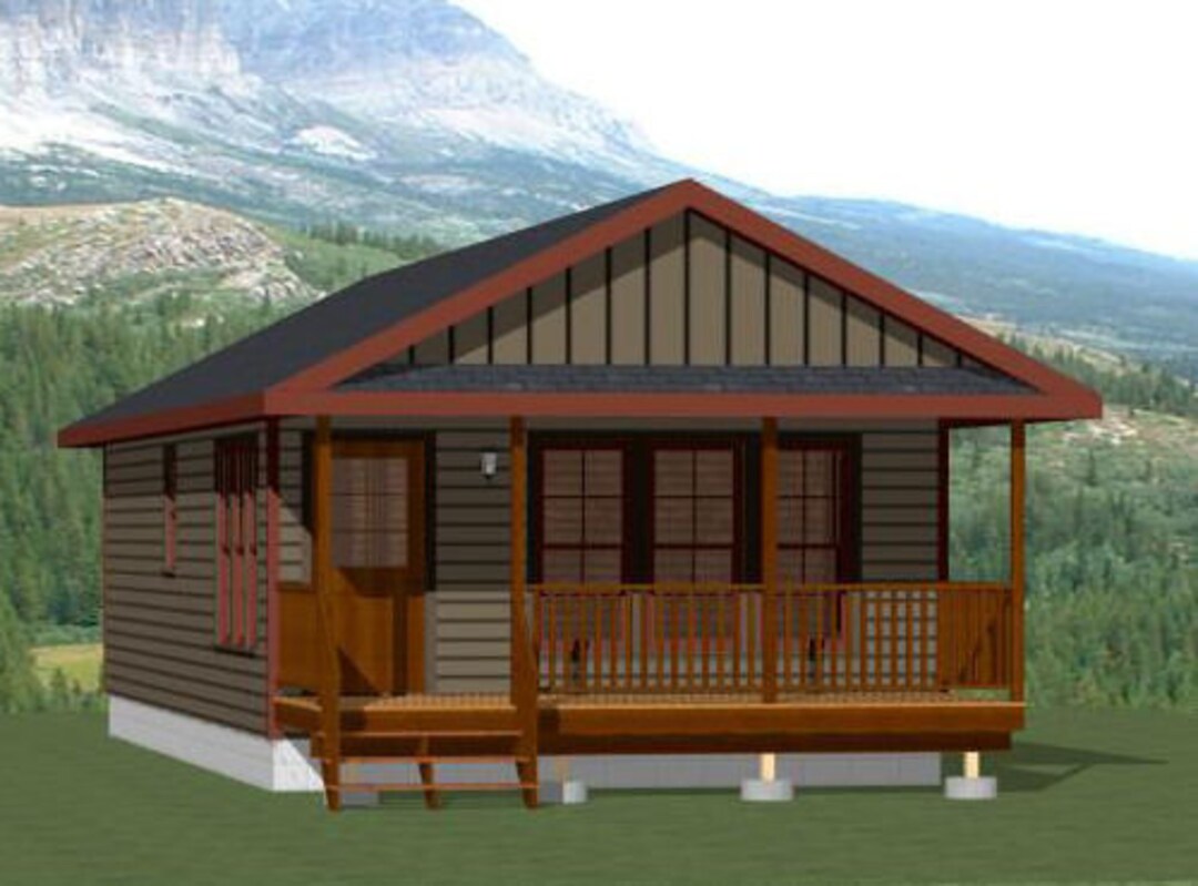 18x40 House -- 2-bedroom 1-bath -- 720 Sq Ft -- PDF Floor Plan ...