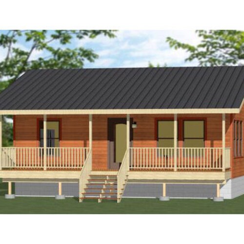 20x10 Tiny House 1-bedroom 1-bath 281 Sq Ft PDF Floor - Etsy
