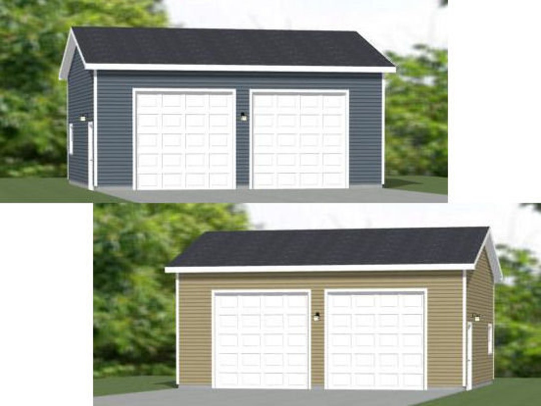 30x26 2-car Garages -- 780 Sq Ft -- 12ft Walls -- PDF Floor Plan ...