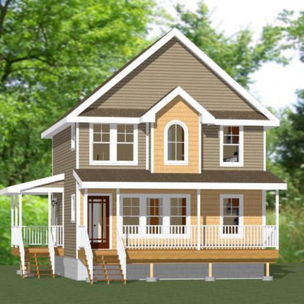 24x24 House Plan - Etsy