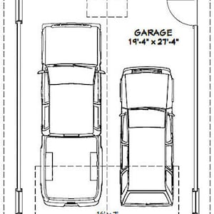 20x28 2-car Garages -- 560 Sq Ft -- 9ft Walls -- PDF Floor Plan ...
