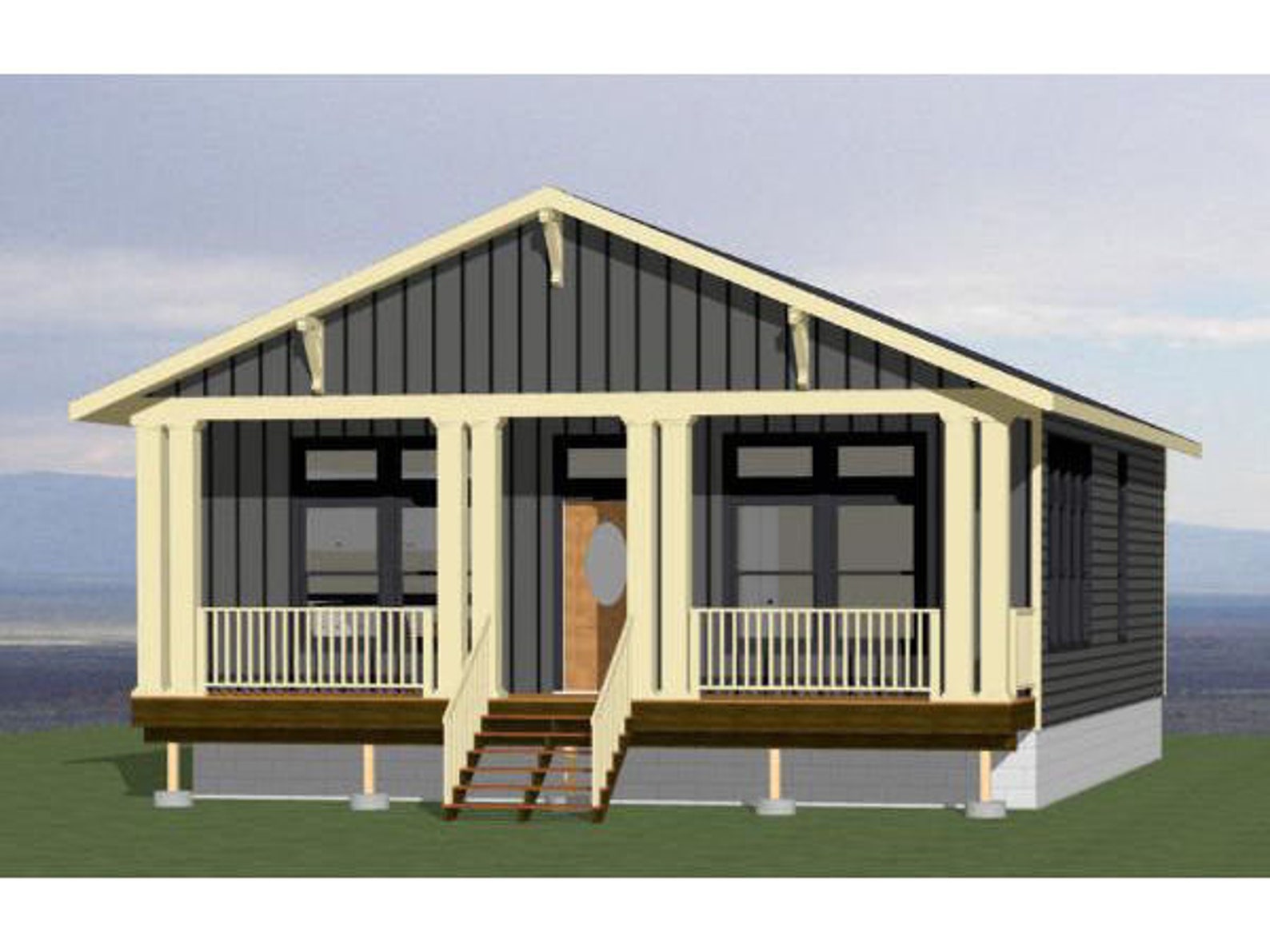 30x40 House -- 3-bedroom 2-bath -- 1,200 Sq Ft -- PDF Floor Plan ...