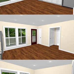 32x16 House -- 1-bedroom 1-bath -- 512 Sq Ft -- PDF Floor Plan ...