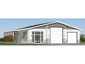24'x36' Modern Garage Plans With Studio Apartments, 2 Car Architectural ...