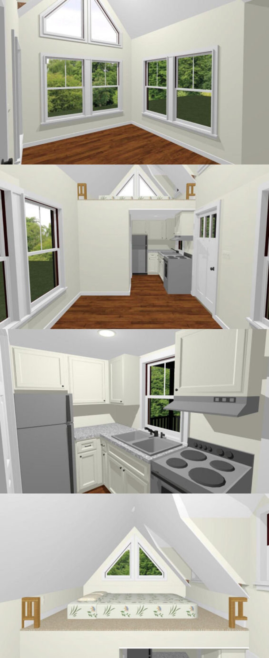 20x10 Tiny House -- 1-bedroom 1-bath -- 281 Sq Ft -- PDF Floor Plan ...
