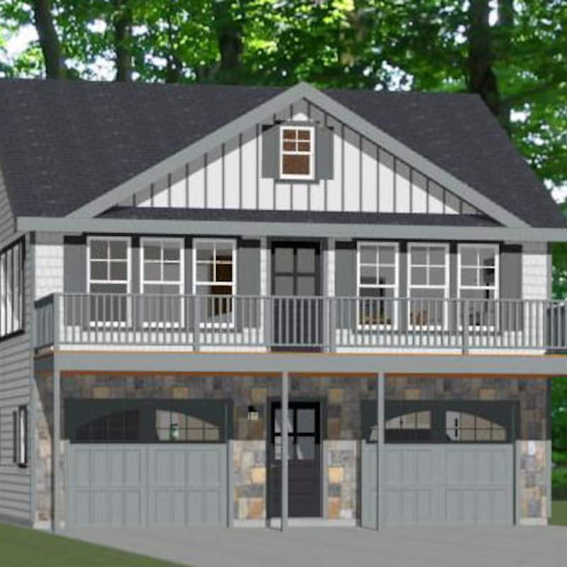32x32 House Plan - Etsy