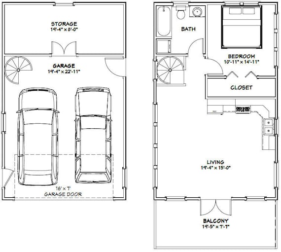 20 X 32 Floor Plans 39732 | The House Plan Company