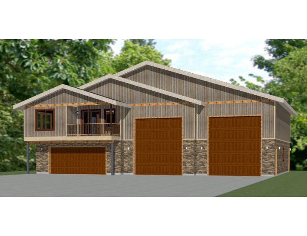 60x50 House -- 3-bedroom 2.5-bath -- 1,703 Sq Ft -- PDF Floor Plan ...