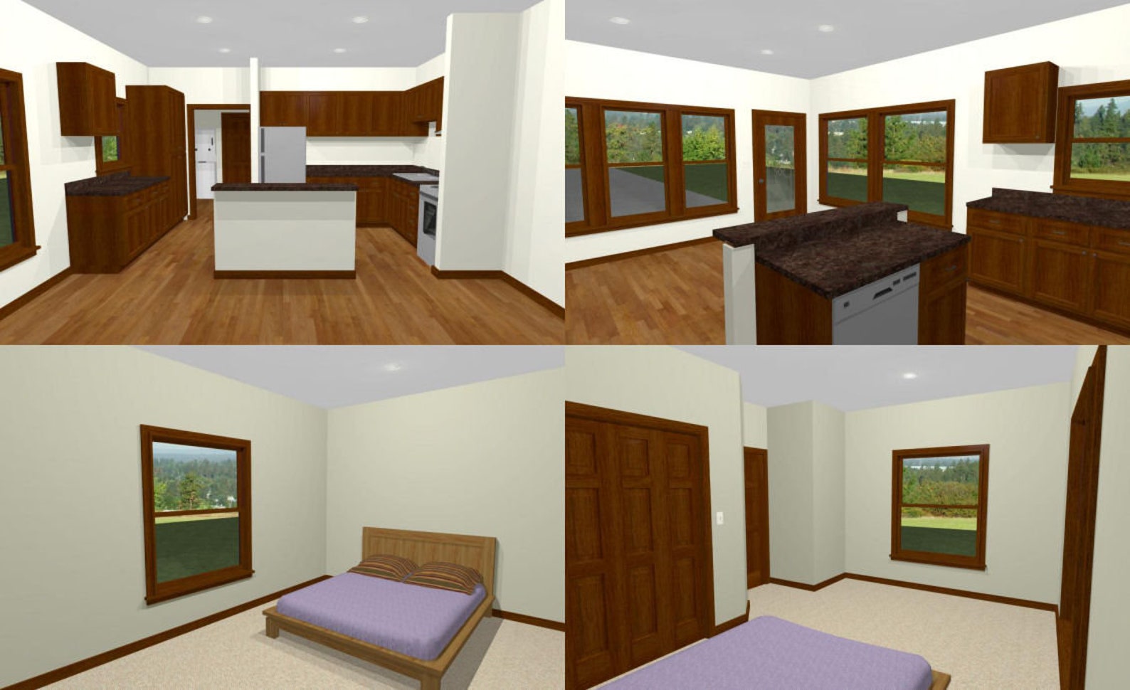 36x42 1-RV Garage -- 1 Bedroom, 1 Bath -- 1,480 Sq Ft -- PDF Floor Plan ...