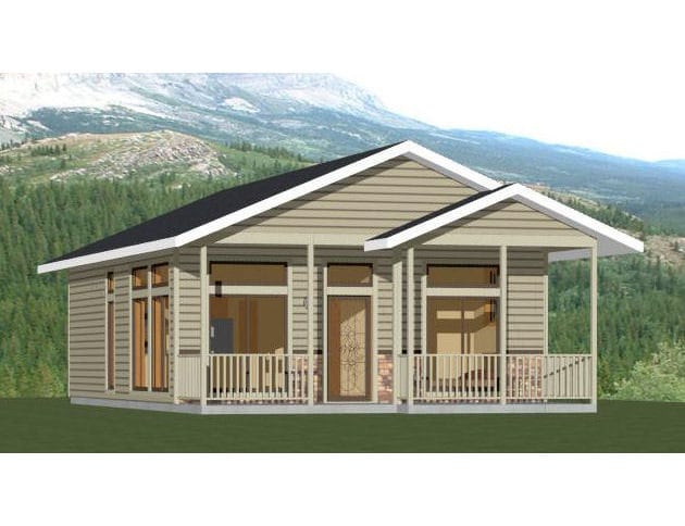 24x32 House -- 2-bedroom 1-bath -- 768 Sq Ft -- PDF Floor Plan ...