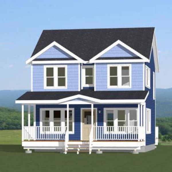 24x24 House Plan - Etsy