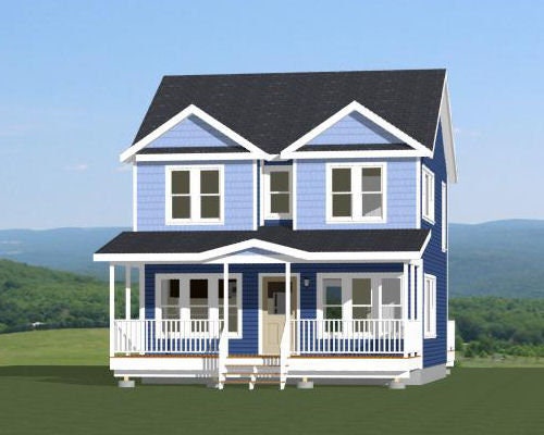 24x24 House -- 3 Bedroom 2 Bath -- 1,106 Sq Ft -- PDF Floor Plan ...