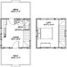14x14 House 1-bedroom 1-bath 343 Sq Ft PDF Floor Plan Instant Download ...