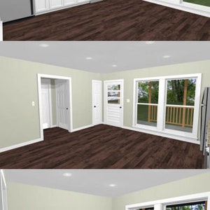 32x16 House -- 1-bedroom 1-bath -- 512 Sq Ft -- PDF Floor Plan ...