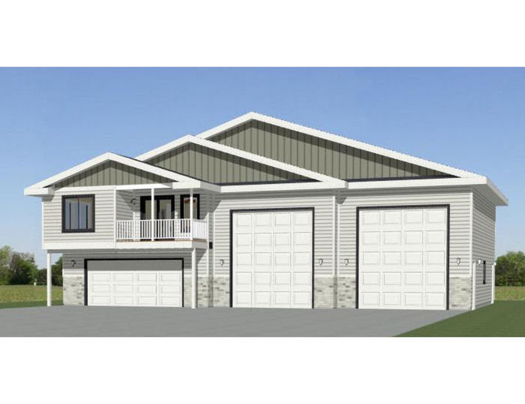 60x44 House -- 2-bedroom 2.5-bath -- 1,415 Sq Ft -- PDF Floor Plan ...