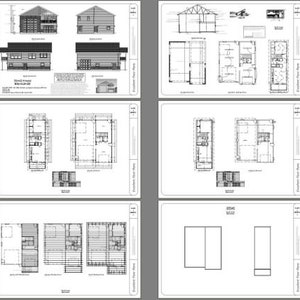 36x42 House -- 1-bedroom 1.5-bath -- 961 Sq Ft -- PDF Floor Plan ...