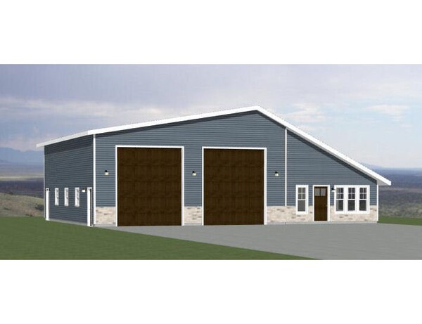 50x48 Garage 1 BR 1 BA PDF Floor Plan 2,274 Sq Ft Instant Download ...