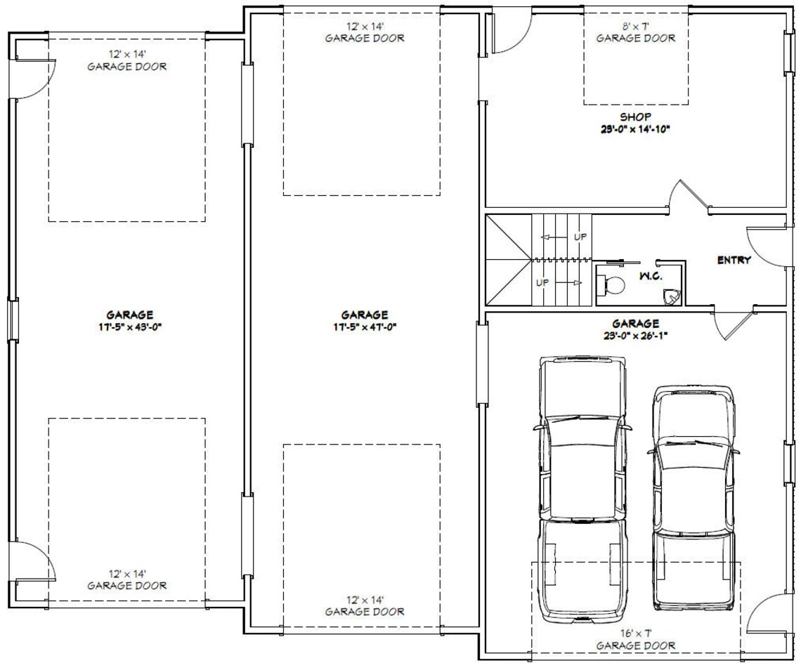 60x50 House -- 2-bedroom 2.5-bath -- 1,694 Sq Ft -- PDF Floor Plan ...