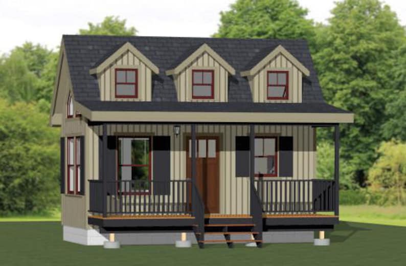 20x10 Tiny House 1-bedroom 1-bath 281 Sq Ft PDF Floor - Etsy
