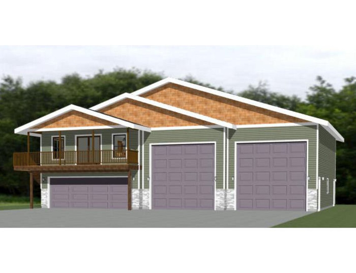 60x50 House -- 2-bedroom 2.5-bath -- 1,648 Sq Ft -- PDF Floor Plan ...