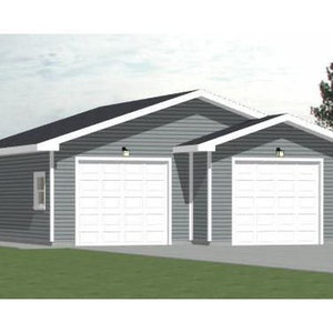 28x28 2-car Garage -- 728 Sq Ft -- PDF Floor Plan -- Instant Download ...