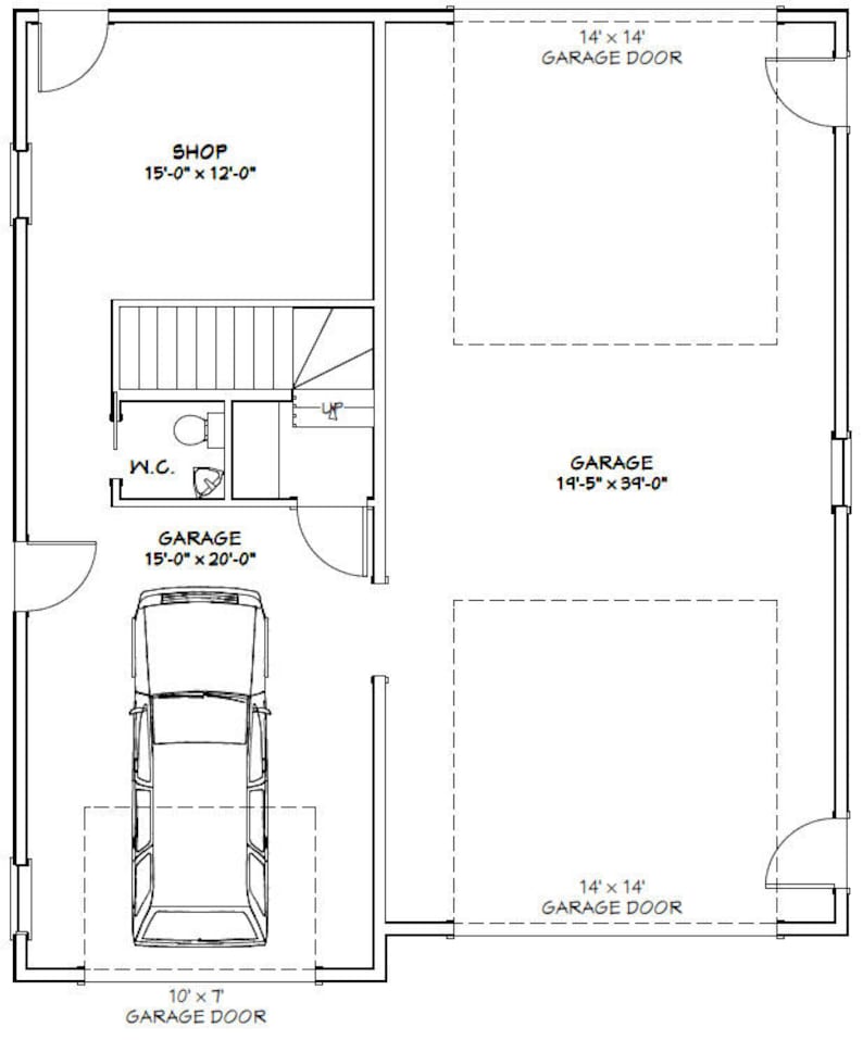 36x42 House 1-bedroom 1.5-bath 961 Sq Ft PDF Floor - Etsy