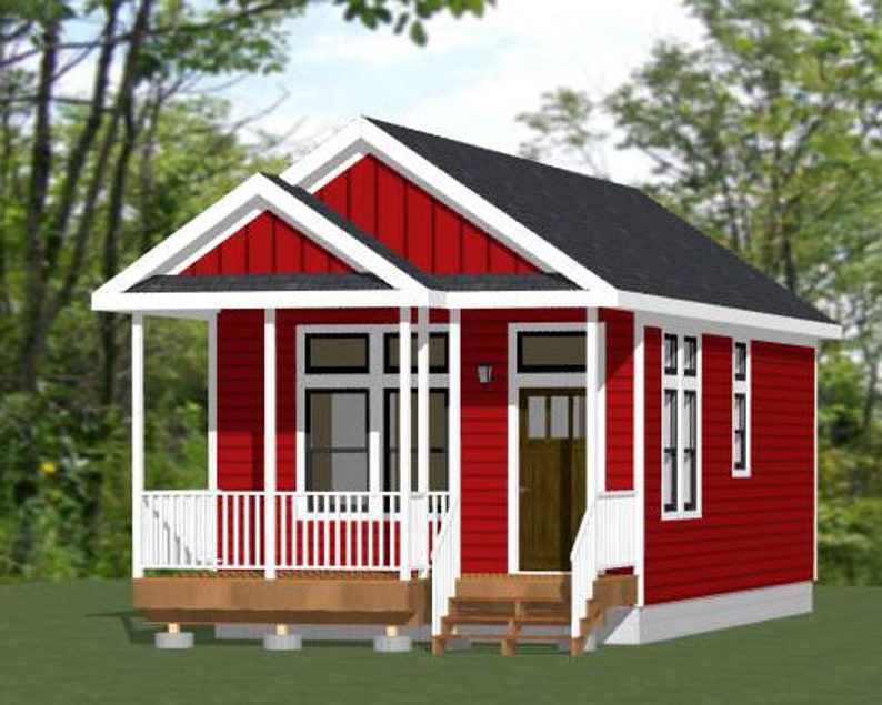 16x30 House -- 1-bedroom 1-bath -- 480 Sq Ft -- PDF Floor Plan ...