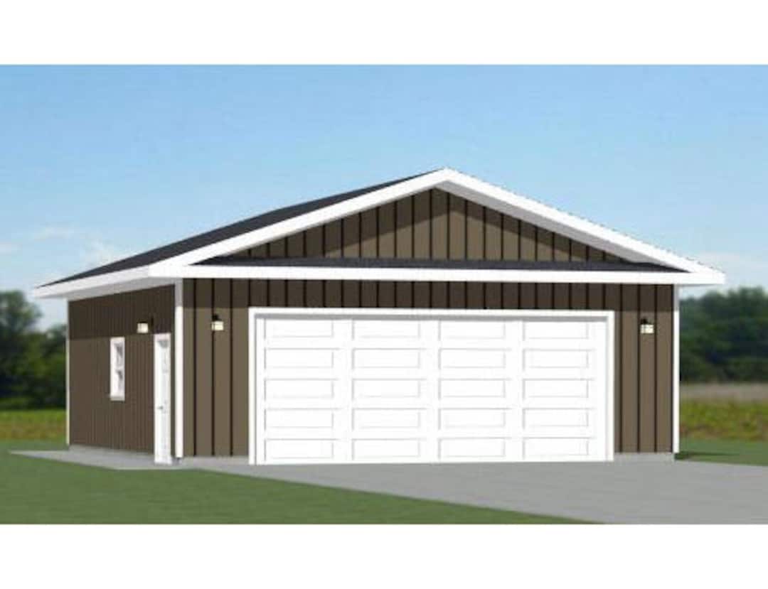 28x30 2-car Garage -- 840 Sq Ft -- PDF Floor Plan -- Instant Download ...