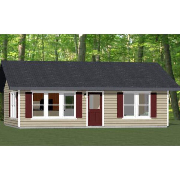 700 Sq Ft 1 Bedroom Houseplans - Etsy