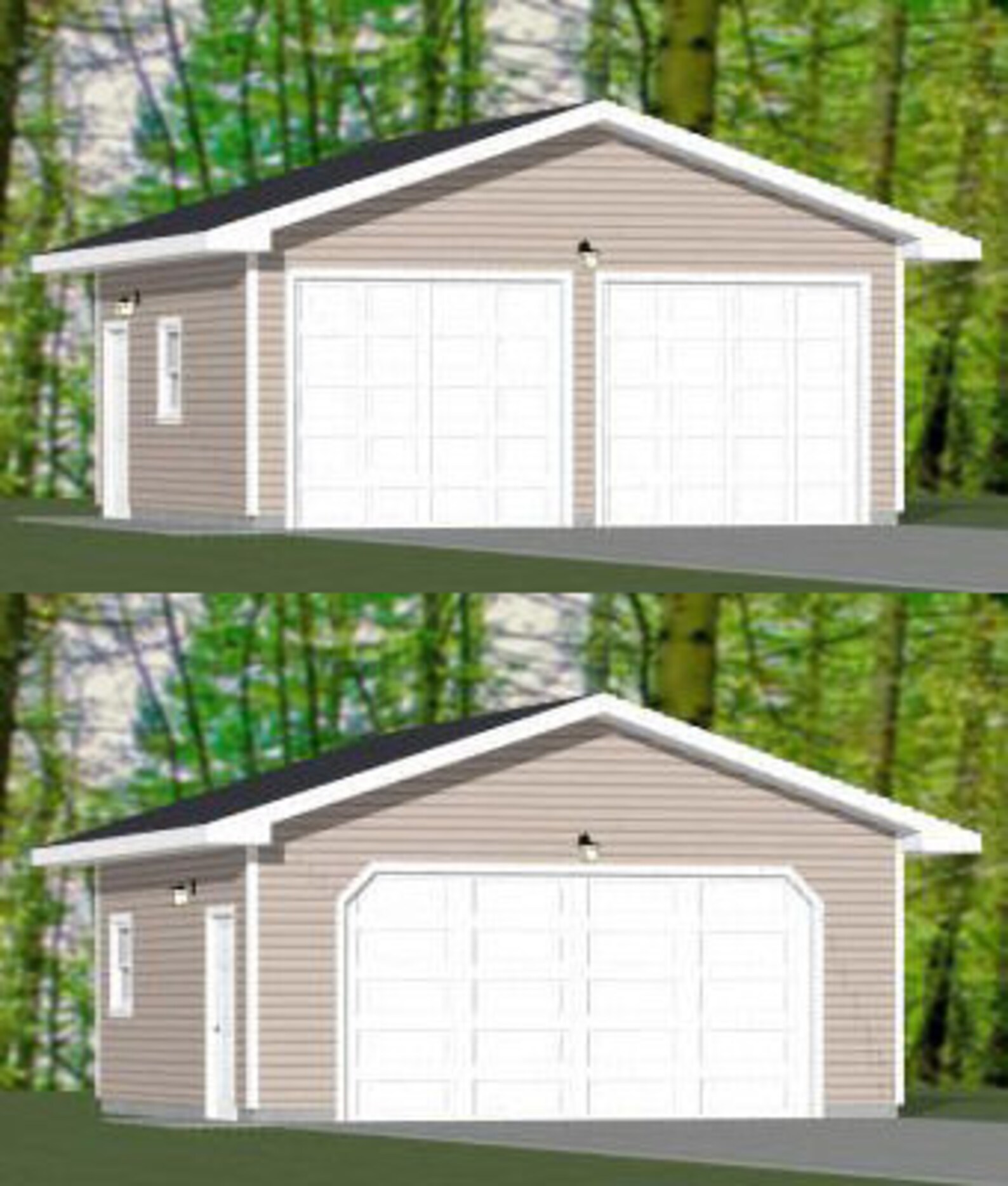 22x20 2-car Garage -- 440 Sq Ft -- PDF Floor Plan -- Instant Download ...
