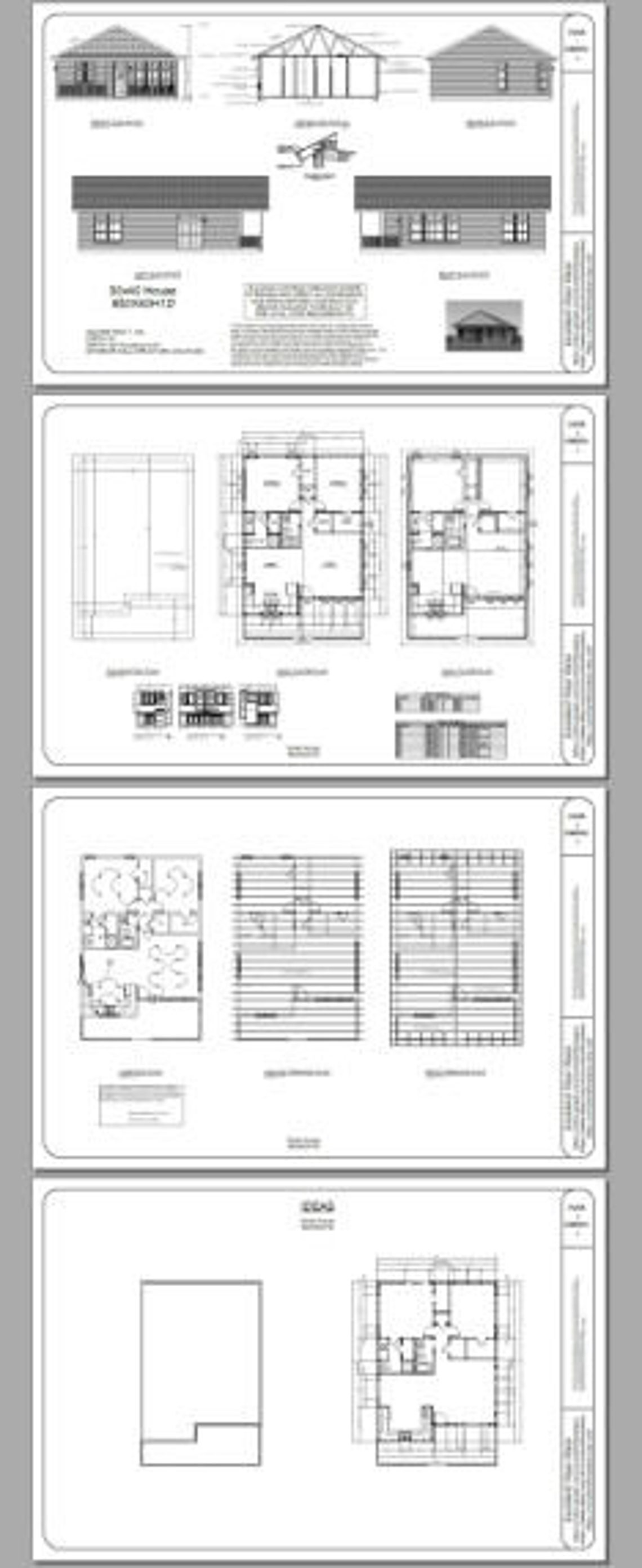 30x40 House -- 2-bedroom 2-bath -- 1,136 Sq Ft -- PDF Floor Plan ...
