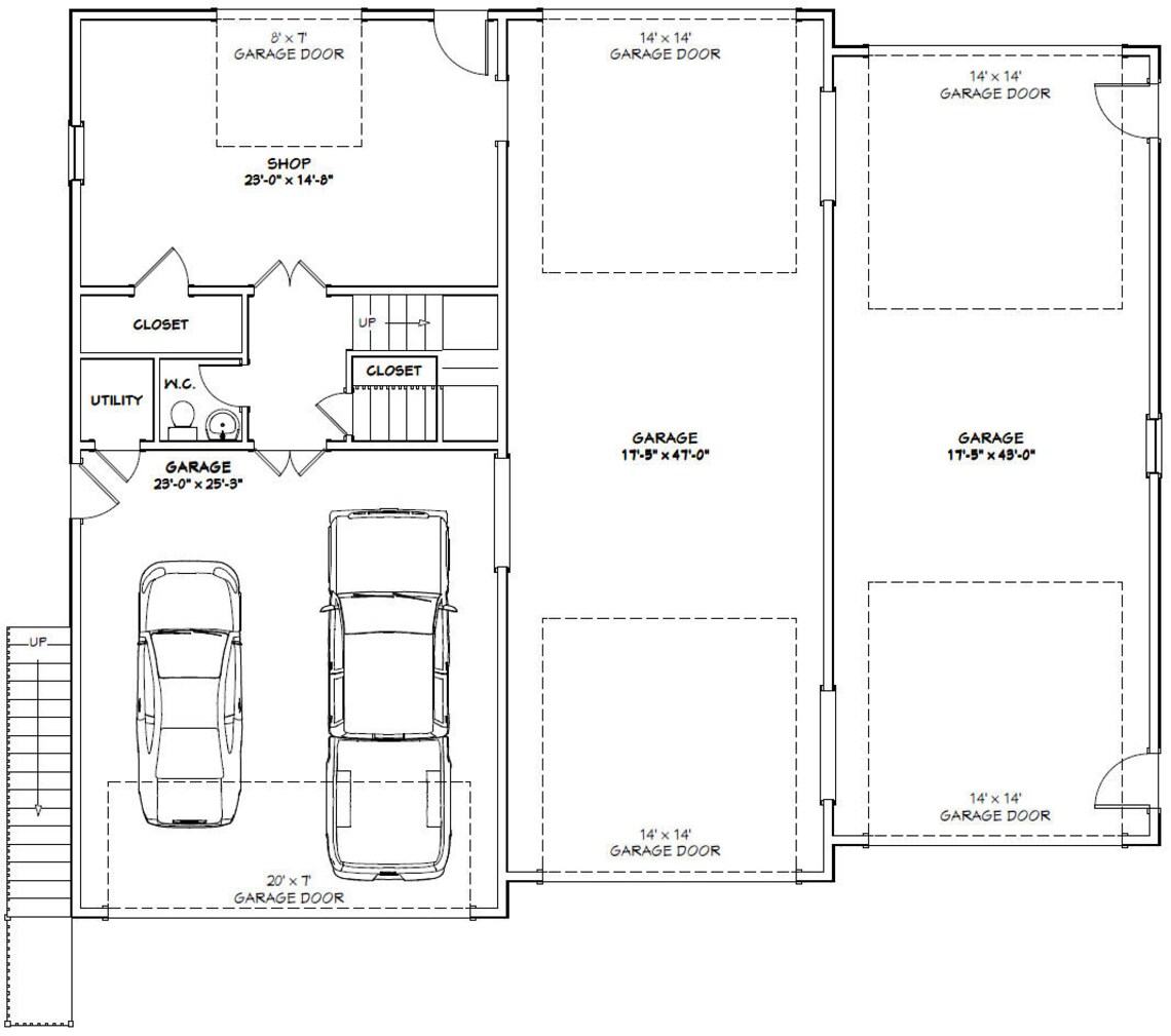 60x50 House -- 2-bedroom 2.5-bath -- 1,648 Sq Ft -- PDF Floor Plan ...