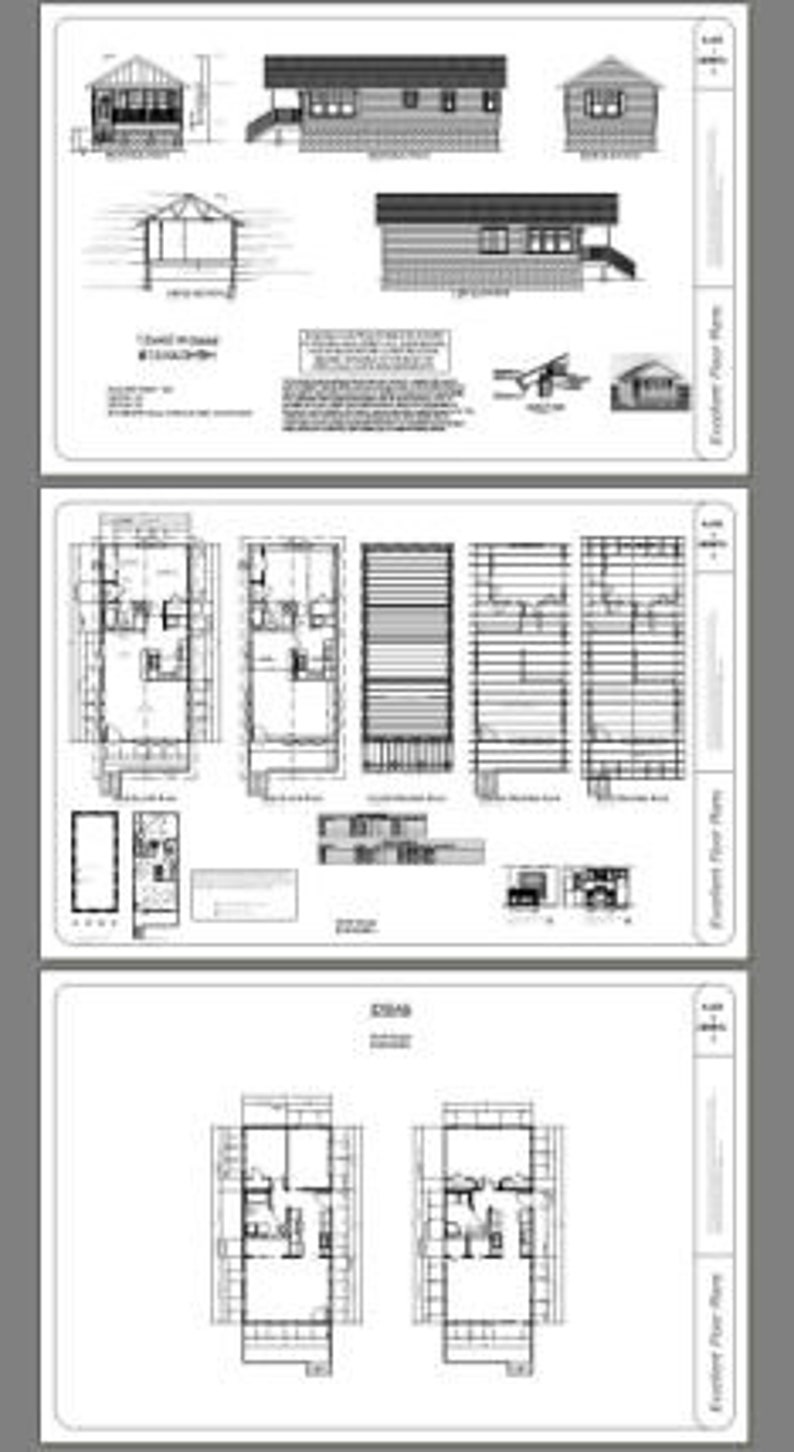 18x40 House -- 1-bedroom 1-bath -- 720 Sq Ft -- PDF Floor Plan ...