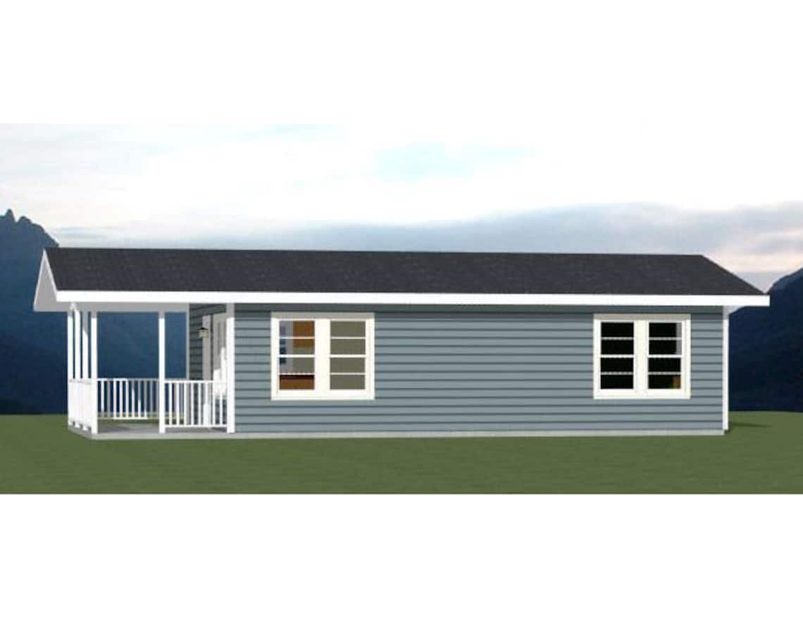 30x20 House 2-bedroom 1-bath 600 Sq Ft PDF Floor Plan Instant Download ...