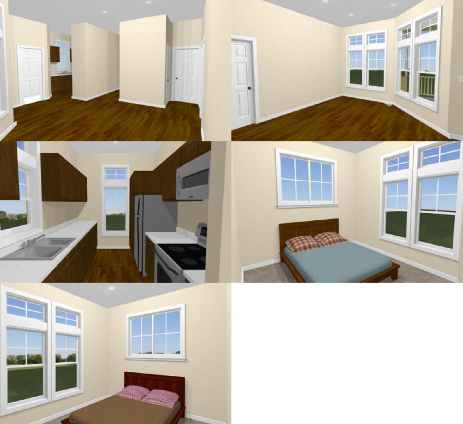 36x26 House 2-bedroom 1-bath 820 Sq Ft PDF Floor Plan - Etsy