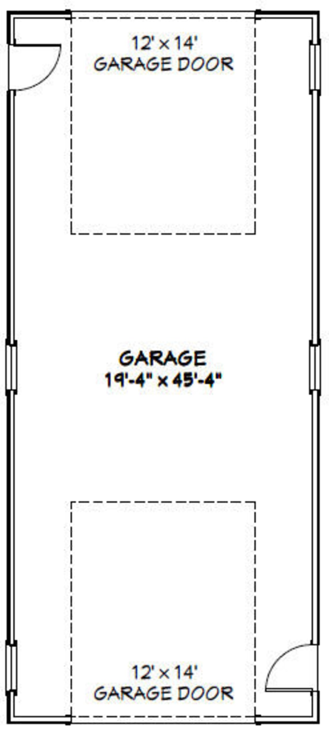 20x46 1-RV Garages 920 Sq Ft PDF Floor Plan Instant Download Models 1 ...