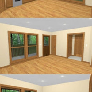 32x16 House -- 1-bedroom 1-bath -- 512 Sq Ft -- PDF Floor Plan ...