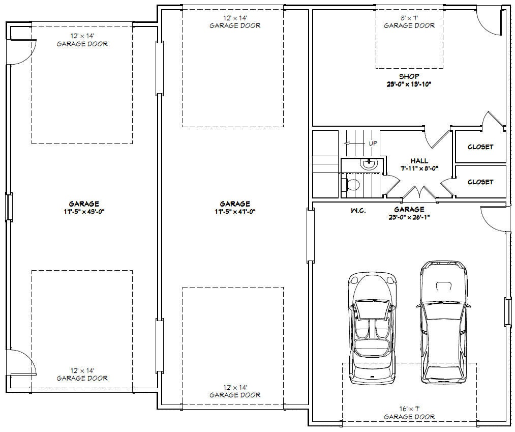 60x50 House -- 3-bedroom 2.5-bath -- 1,703 Sq Ft -- PDF Floor Plan ...