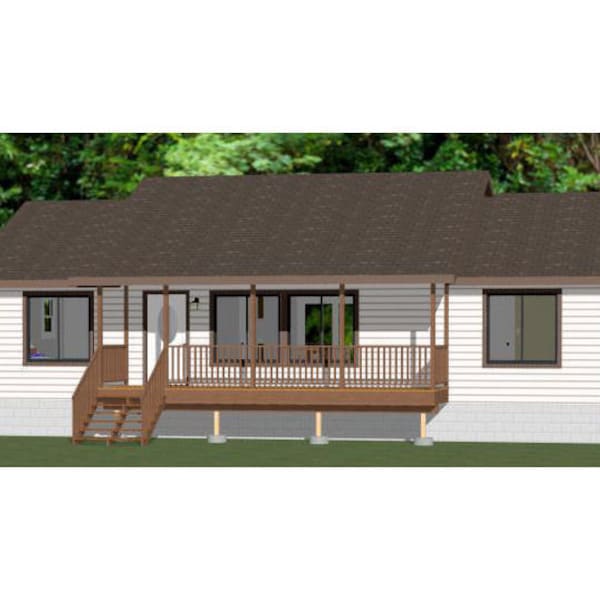 1200 Sq Ft House Plan - Etsy