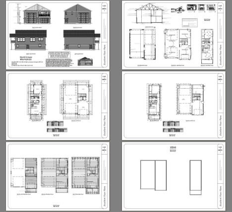 36x42 House 1-bedroom 1.5-bath 961 Sq Ft PDF Floor Plan Instant ...