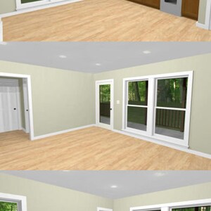32x16 House -- 1-bedroom 1-bath -- 512 Sq Ft -- PDF Floor Plan ...