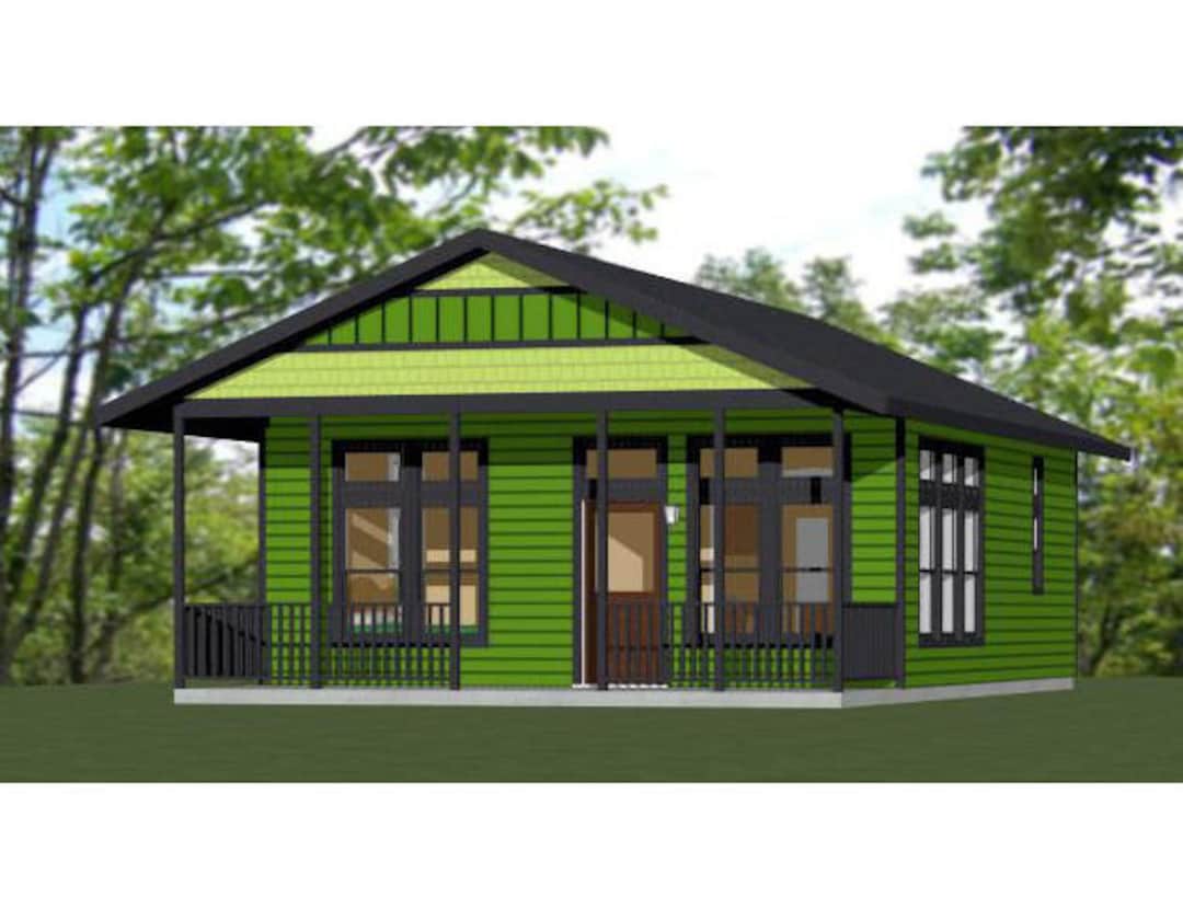 24x30 House -- 1-bedroom 1-bath -- 768 Sq Ft -- PDF Floor Plan ...