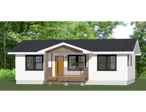 30x26 House 2-bedroom 1-bath 780 Sq Ft PDF Floor Plan Instant Download ...