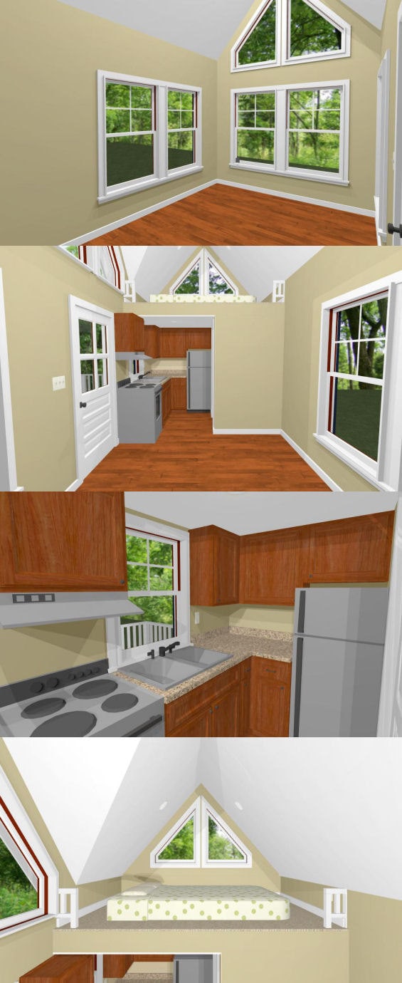 20x10 Tiny House -- 1-bedroom 1-bath -- 266 Sq Ft -- PDF Floor Plan ...