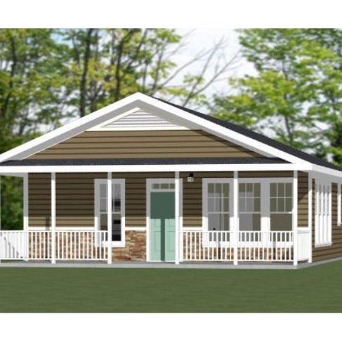 30x26 House 2-bedroom 1-bath 780 Sq Ft PDF Floor Plan - Etsy