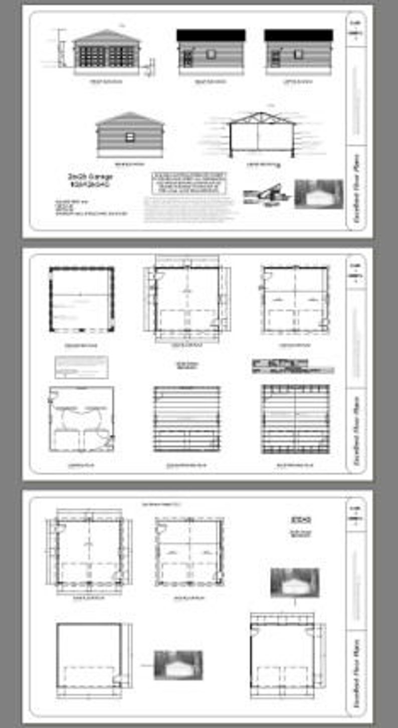 26x26 2-car Garage -- 676 Sq Ft -- PDF Floor Plan -- Instant Download ...