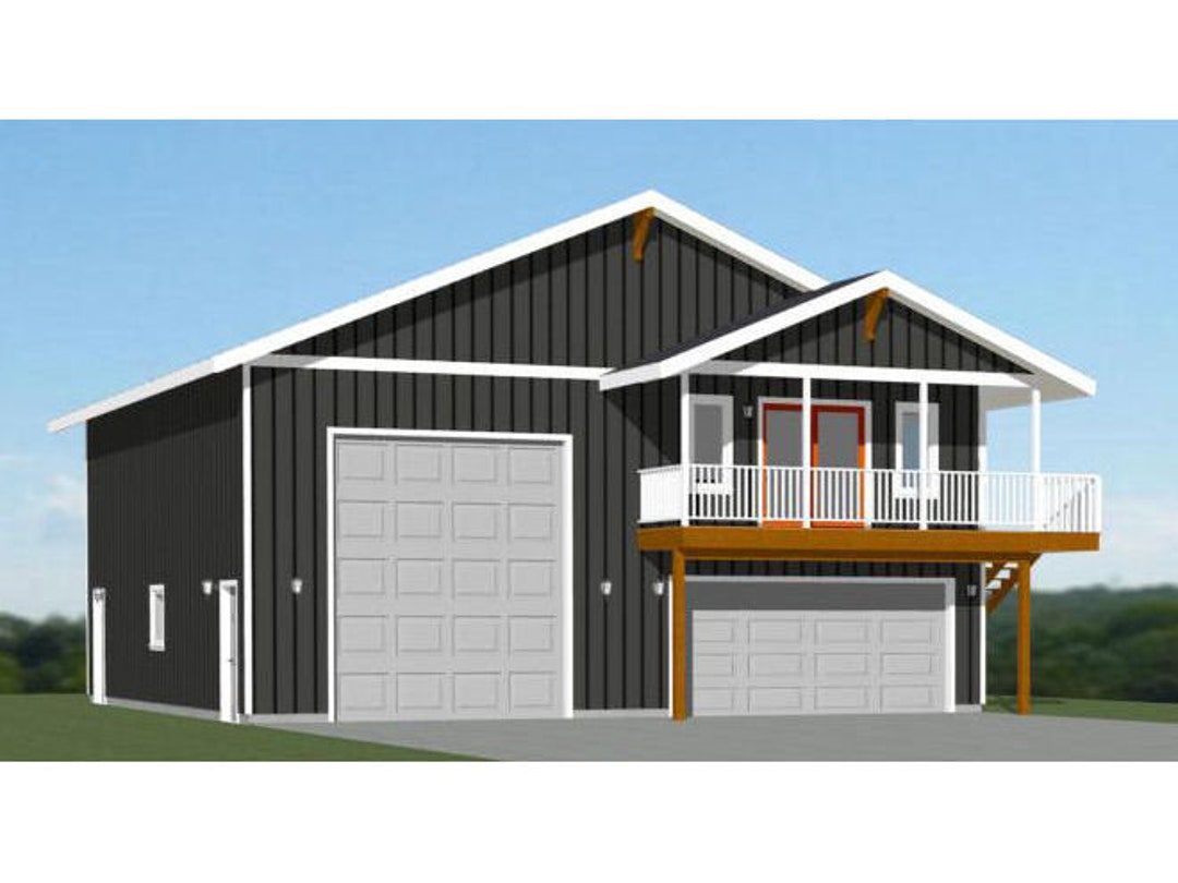40x40 House -- 2-bedroom 1.5-bath -- 1,004 Sq Ft -- PDF Floor Plan ...