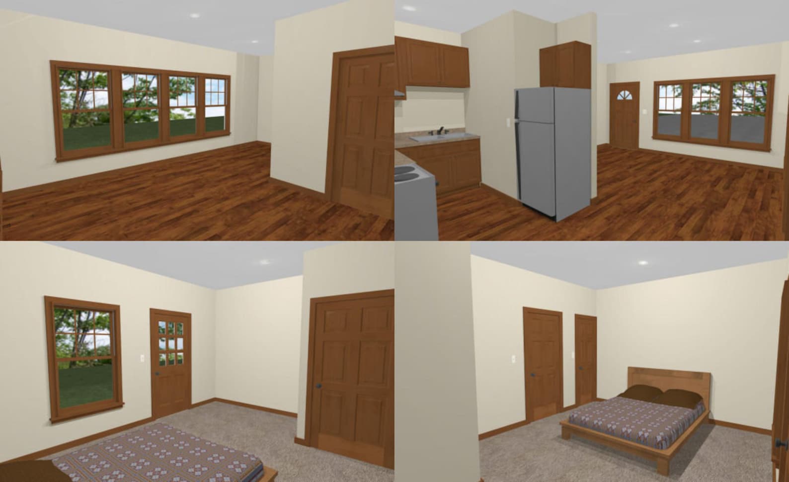 36x42 1-RV Garage -- 1 Bedroom, 1 Bath -- 1,480 Sq Ft -- PDF Floor Plan ...